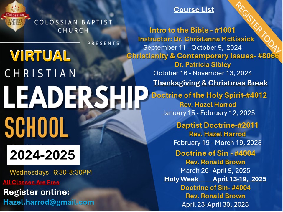 Colossian Baptist Church - Newport News, VA - 21 DAY FAST INFORMATION